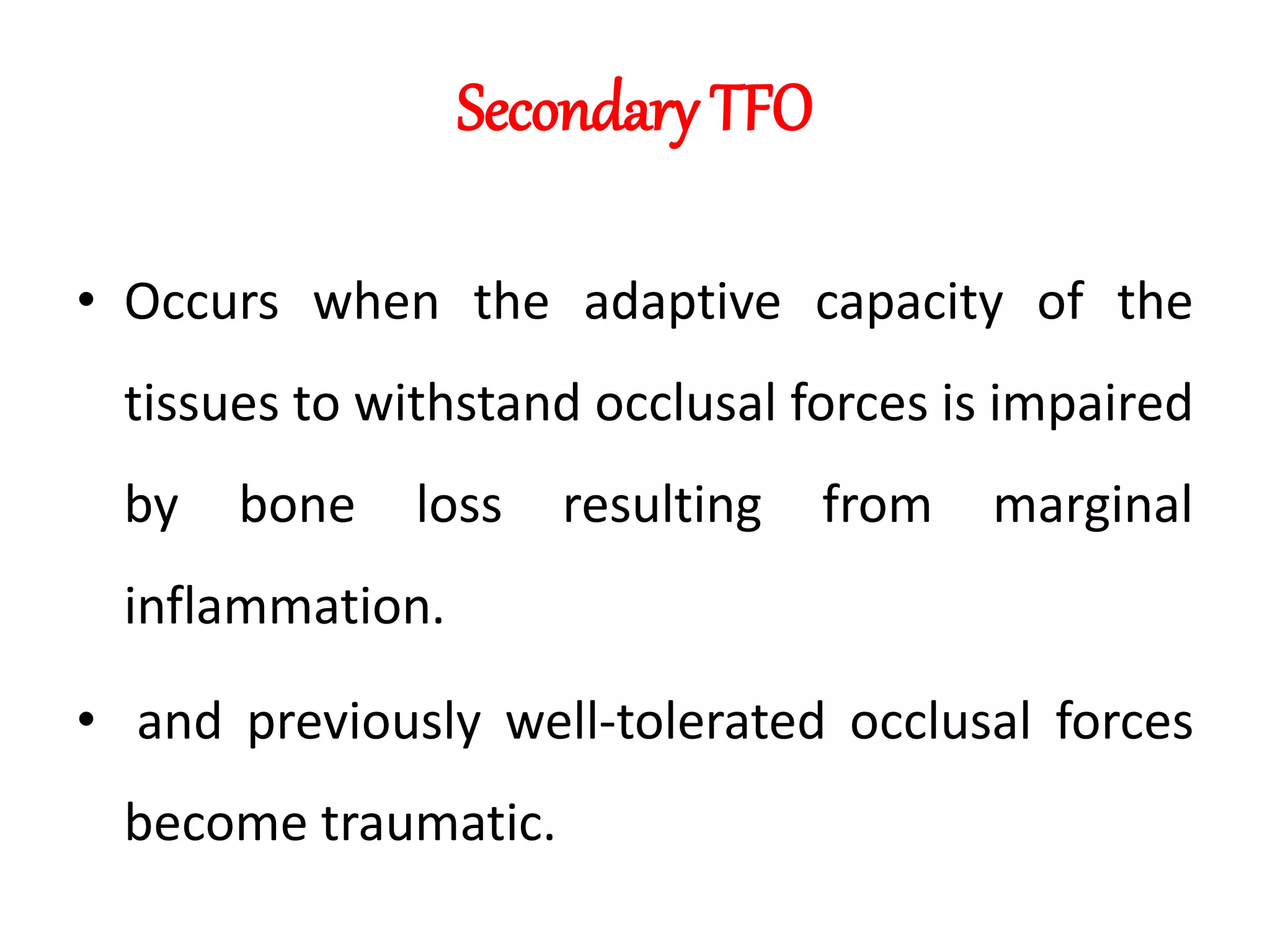 Trauma from occlusion | PPTX