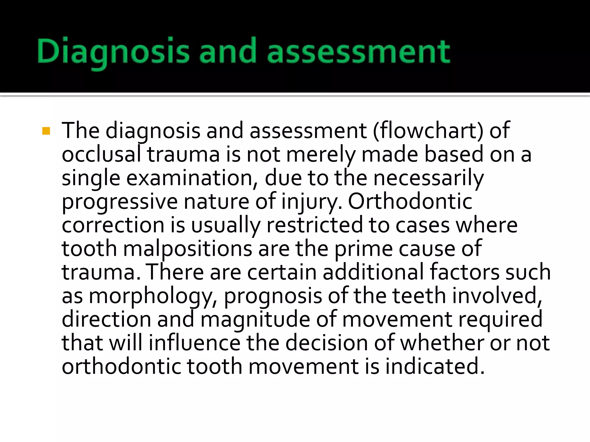Trauma from occlusion | PPTX