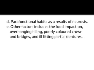 Trauma from occlusion | PPTX