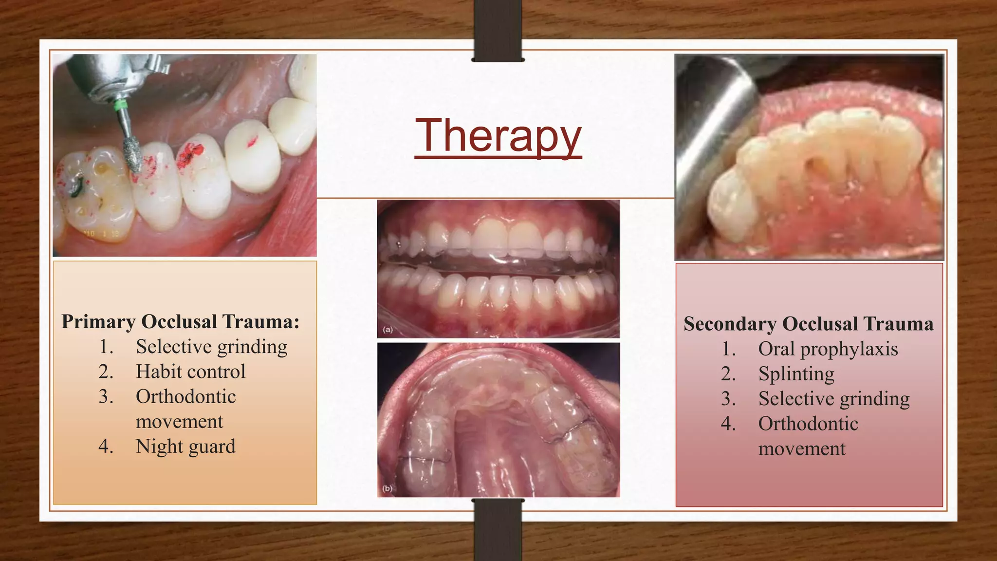 Trauma from occlusion | PPTX