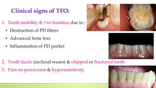 Trauma from occlusion | PPTX
