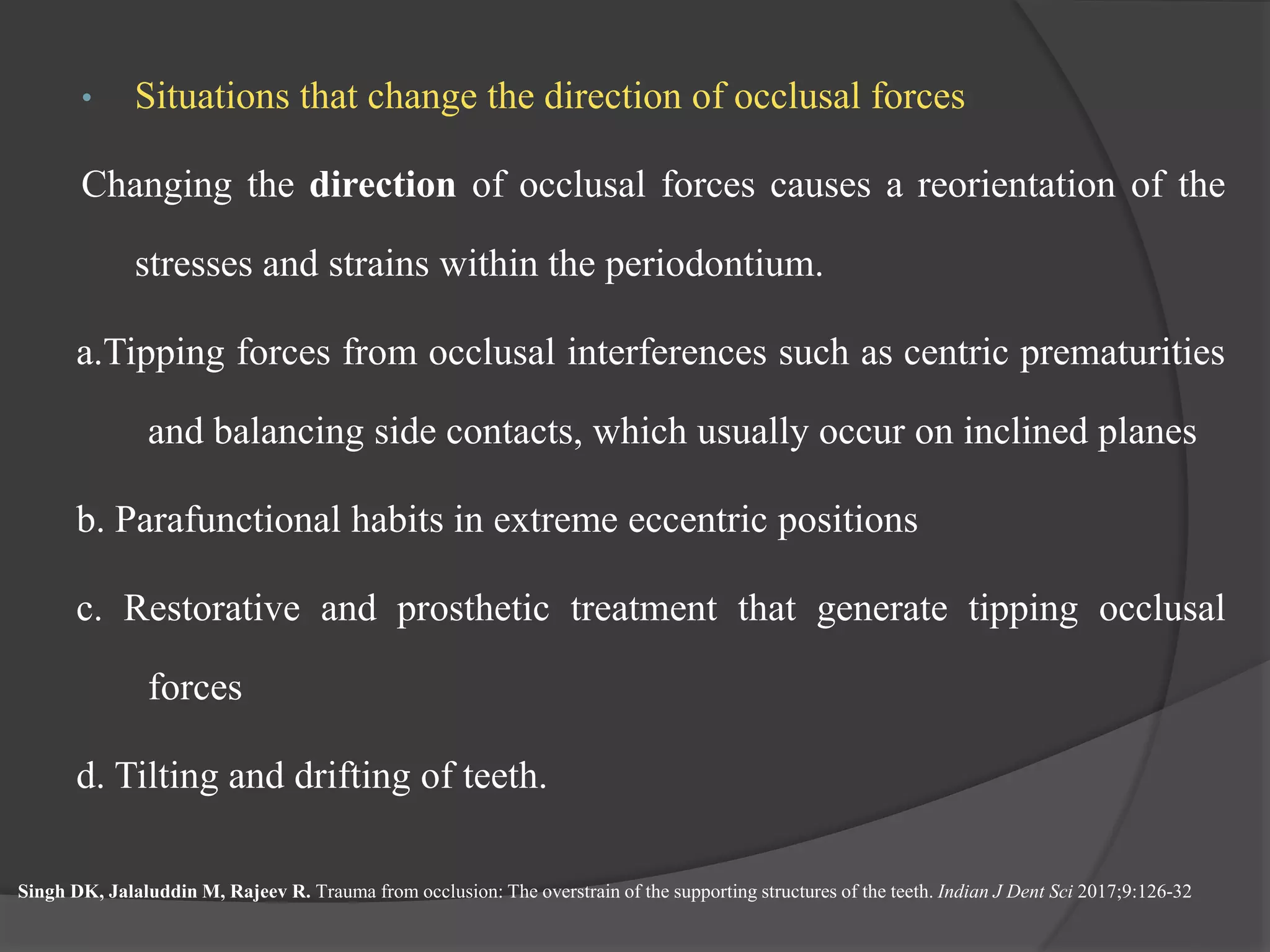 Trauma from occlusion | PPT