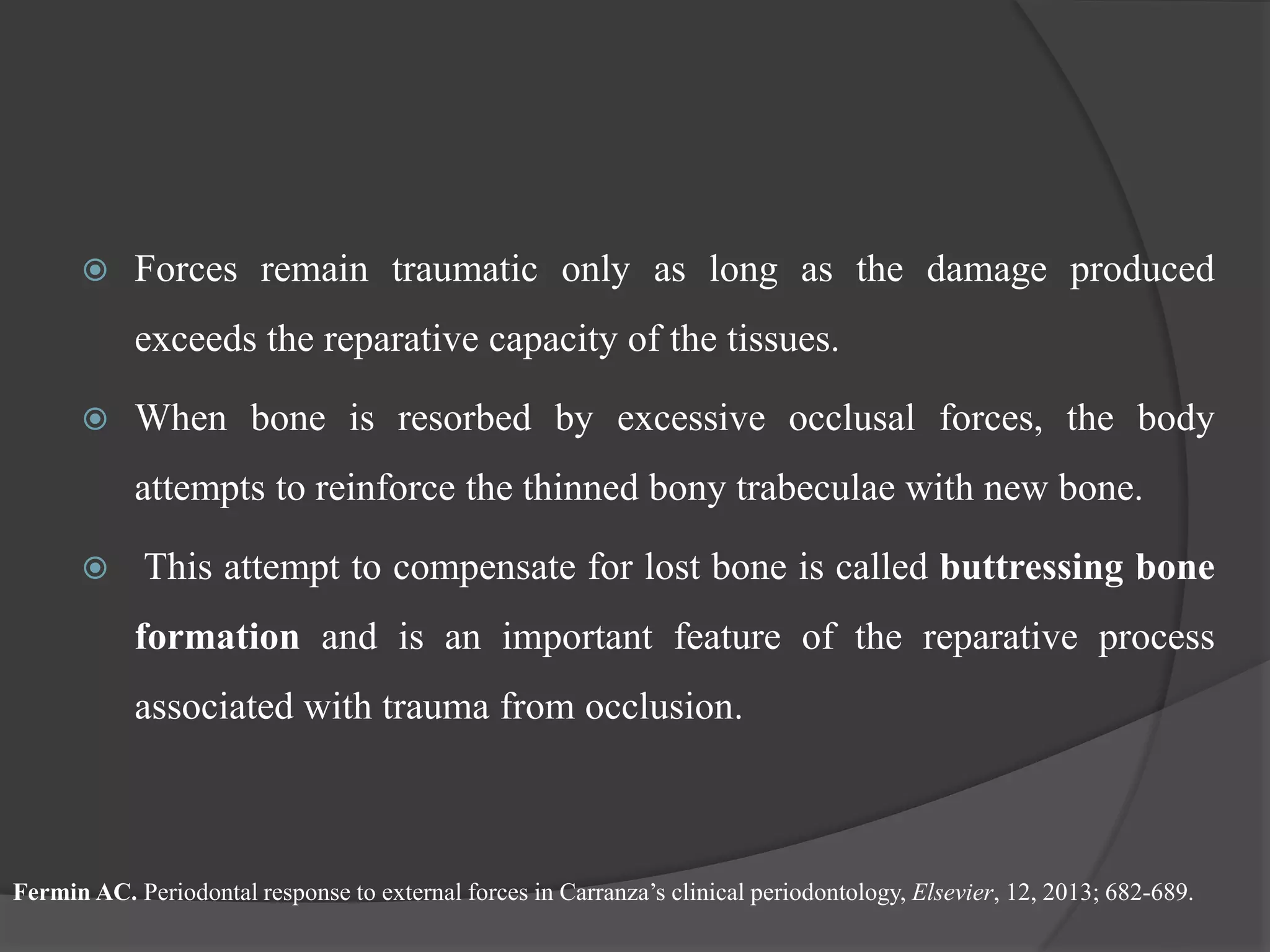 Trauma from occlusion | PPT