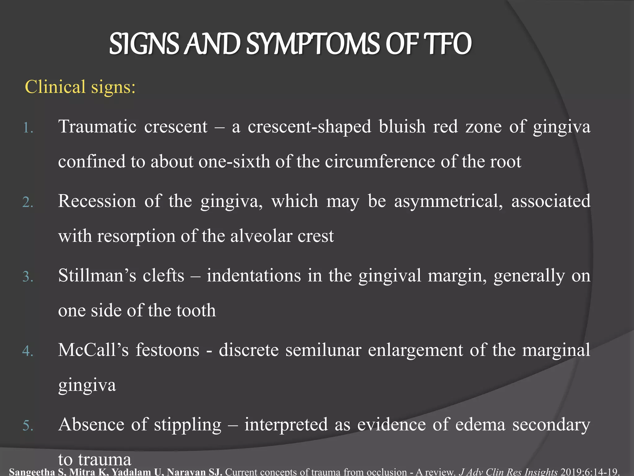 Trauma from occlusion | PPT