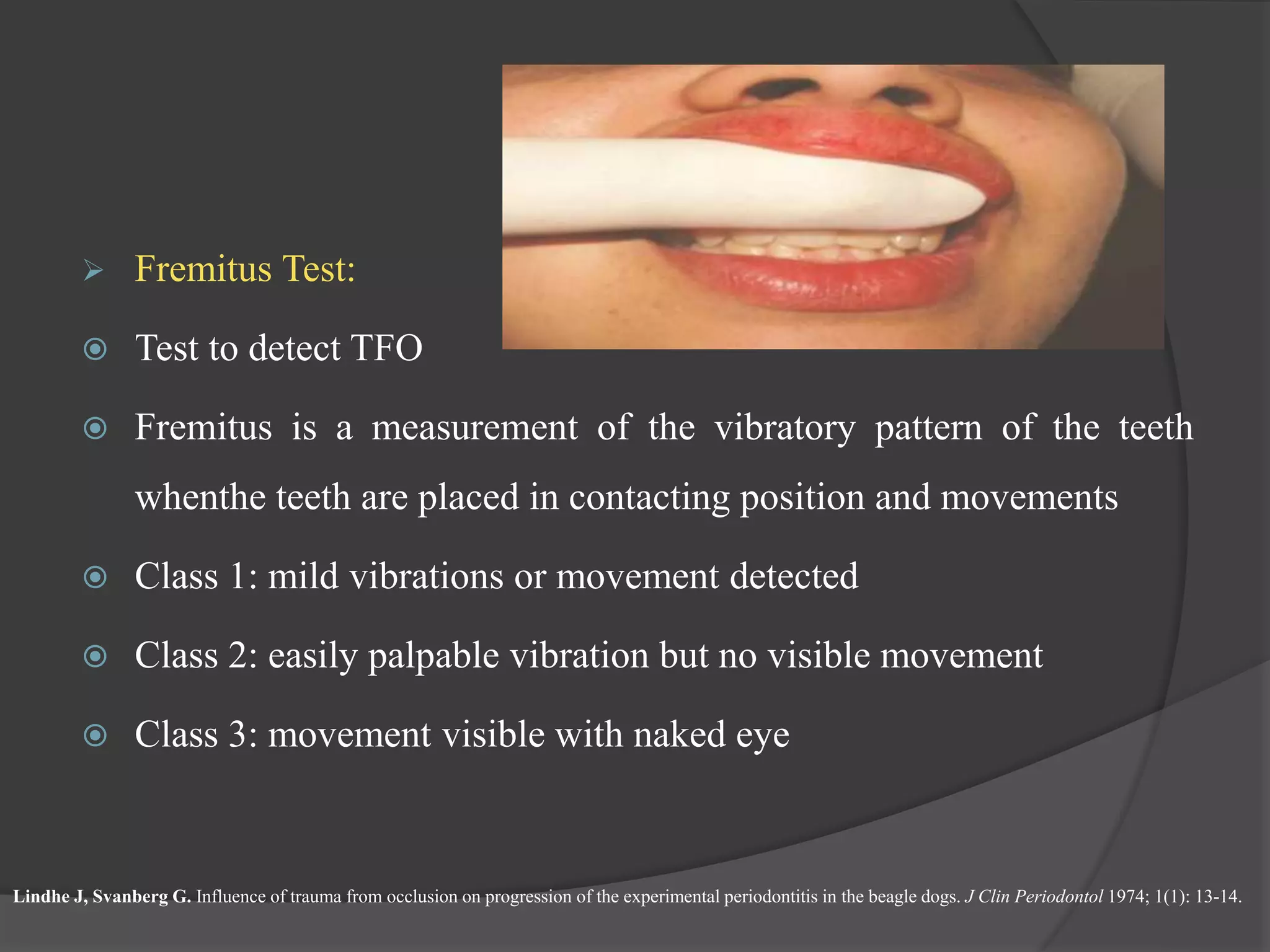 Trauma from occlusion | PPT
