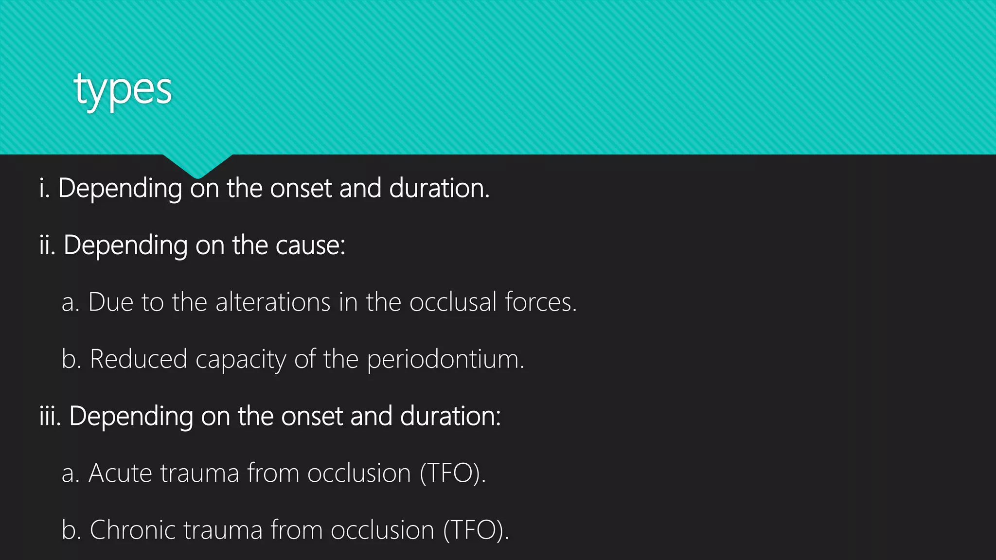 Trauma from occlusion | PPTX