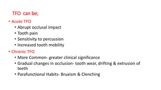 Trauma from occlusion.ppt