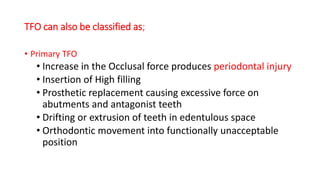 Trauma from occlusion.ppt