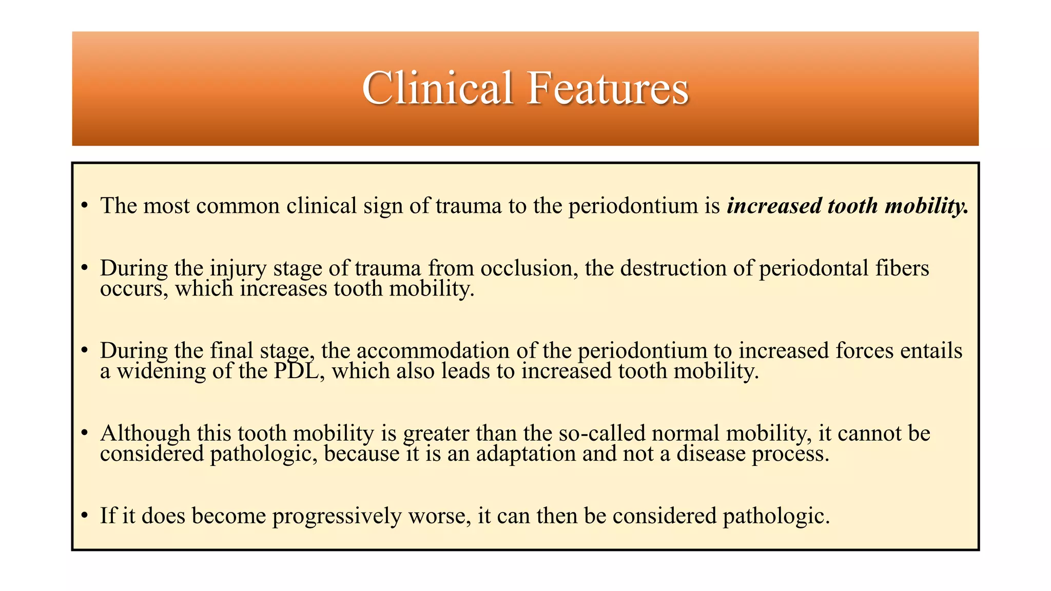 Trauma from occlusion in Periodontics.pptx