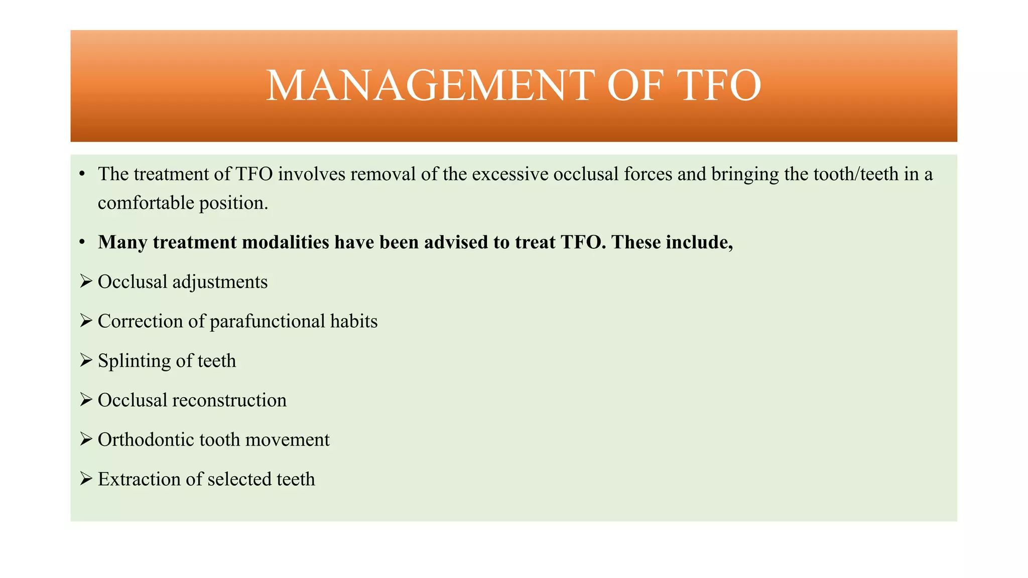 Trauma from occlusion in Periodontics.pptx