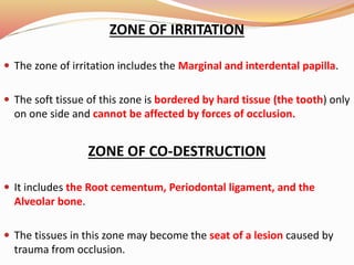 Trauma from occlusion. | PPTX