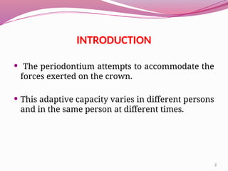 TRAUMA FROM OCCLUSSION - IN PERIODONTOLOGY | PPTX