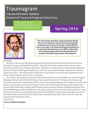 Traumagram spring 2016 | PDF