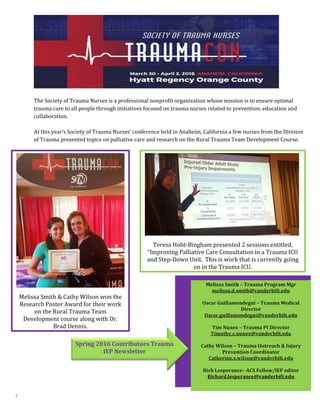 Traumagram spring 2016 | PDF