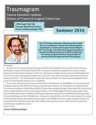 Traumagram summer 2016 | PDF