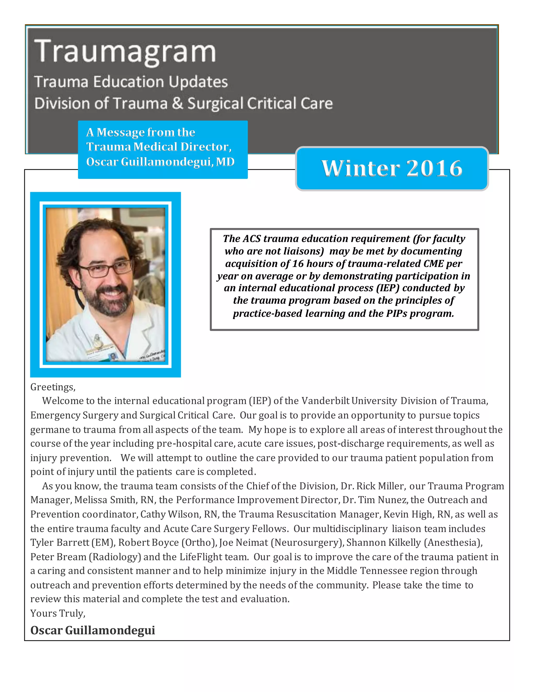 Traumagram winter 2016 final | PDF