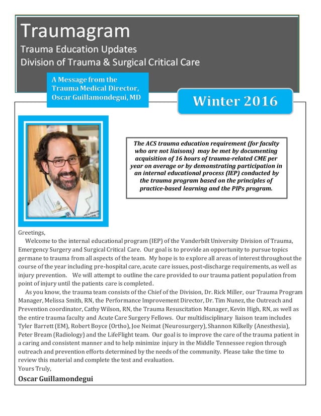 Traumagram winter 2016 final | PDF