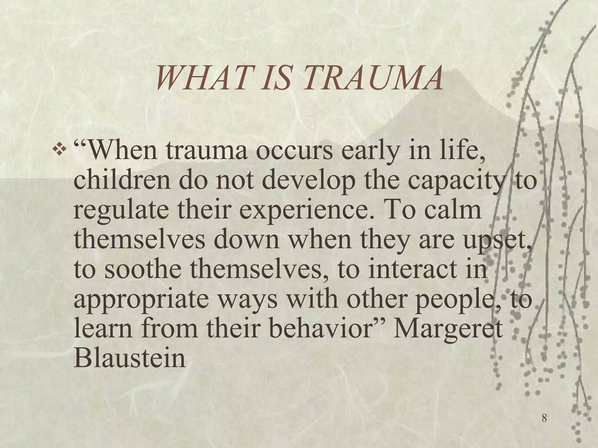 Screening for Trauma, Without Causing Trauma: A Trauma-Informed Care ...