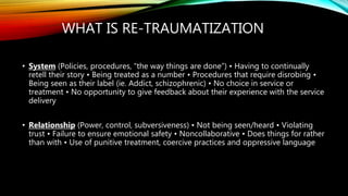 NMDOH - NMBHI - Long Term Care - Trauma Informed Care | PPTX | First ...