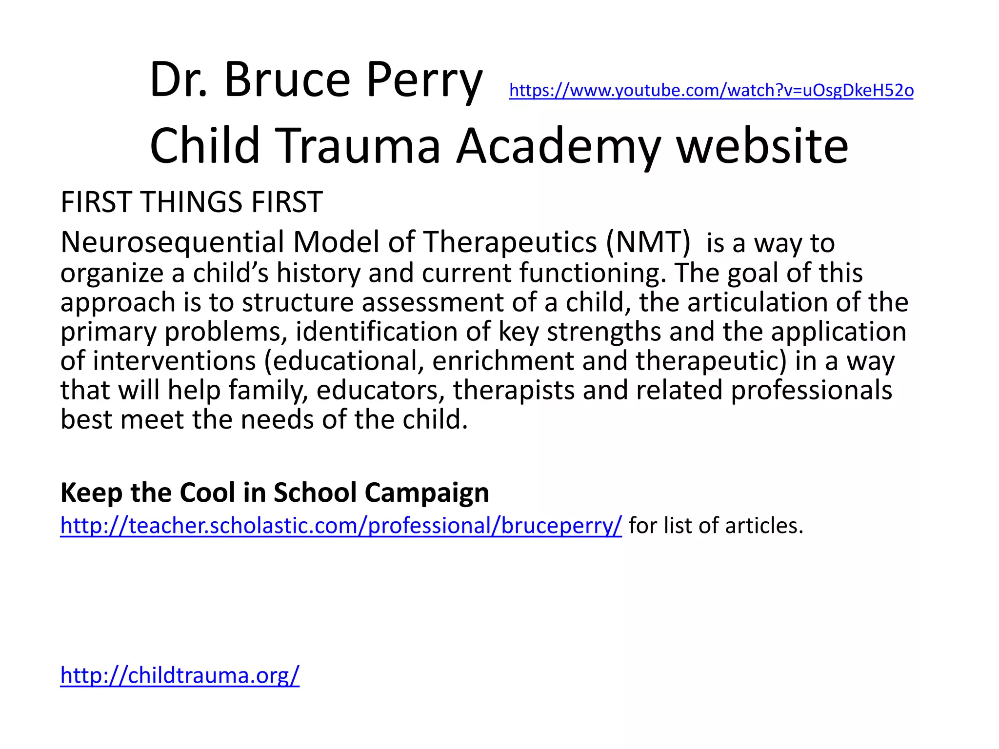 Trauma informed care ii | PPTX