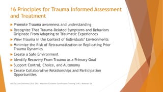 Trauma informed care screening and assessment | PPT