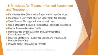 Trauma informed care screening and assessment | PPT