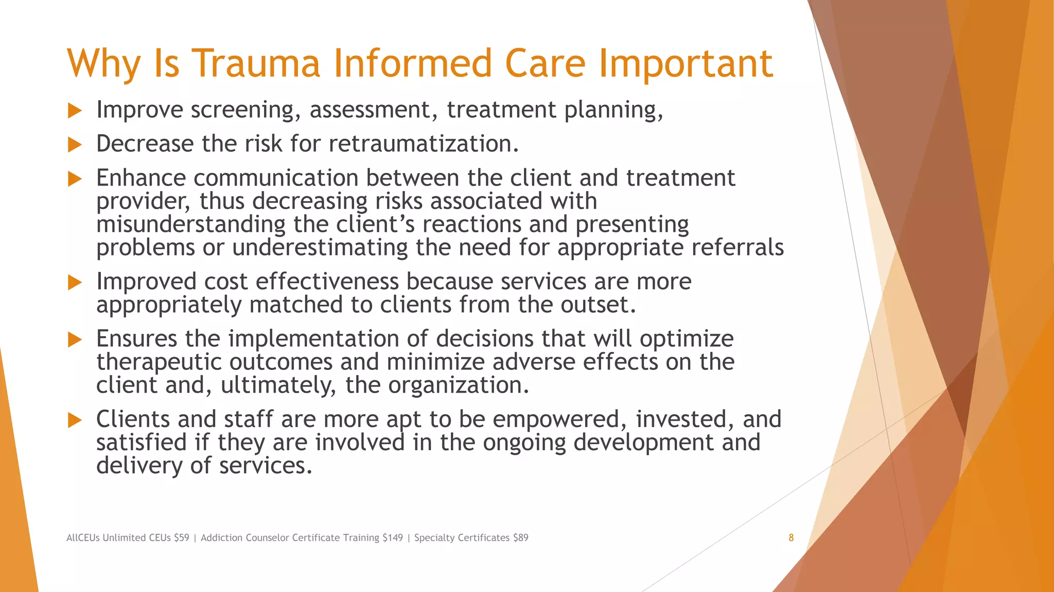 Trauma Informed Care: A Sociocoltural Perspective | PPTX