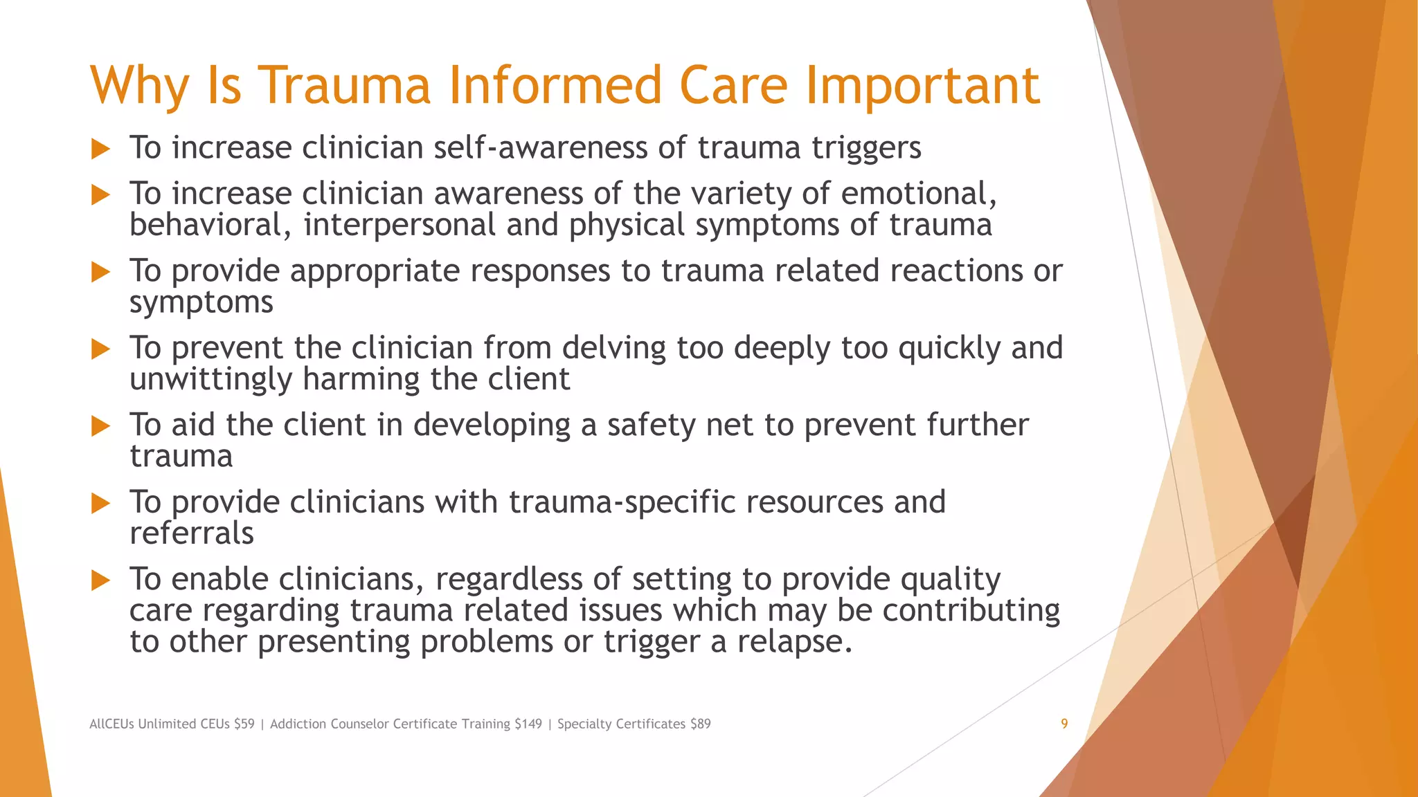 Trauma Informed Care: A Sociocoltural Perspective | PPTX