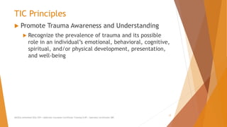 Trauma Informed Care: A Sociocoltural Perspective | PPTX