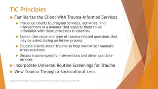 Trauma Informed Care: A Sociocoltural Perspective | PPTX
