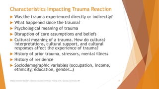 Trauma Informed Care: Trauma Awareness | PPTX