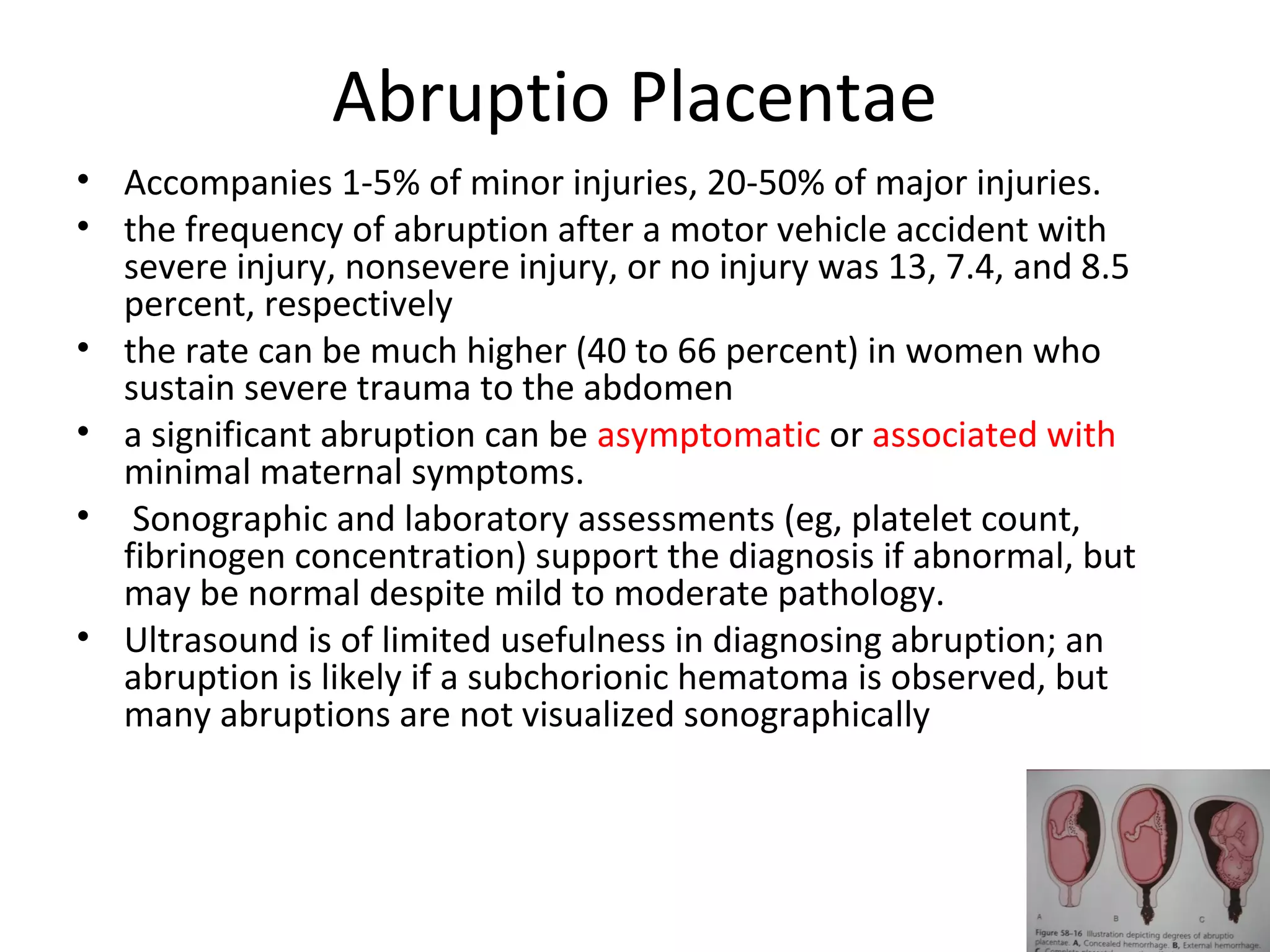 Trauma in pregnancy | PPT