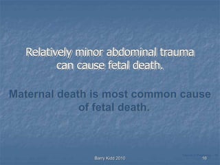 Trauma in pregnancy | PPT
