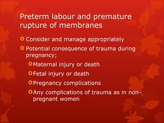 trauma_in_pregnancy.ppt.introduction groups incidence and etiology of ...