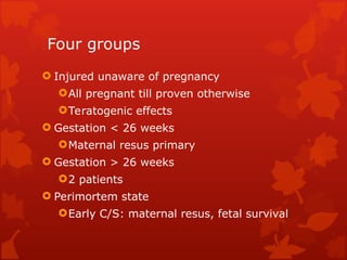 trauma_in_pregnancy.ppt.introduction groups incidence and etiology of ...