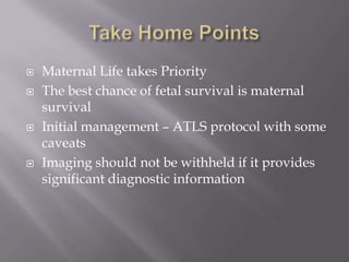 Trauma in pregnancy praneel | PPTX