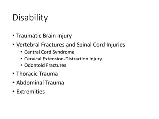 Trauma in special Populations | PPTX