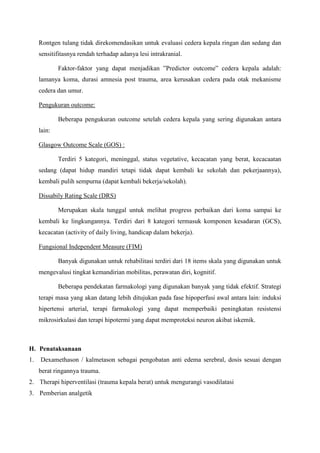 Trauma kepala | DOCX