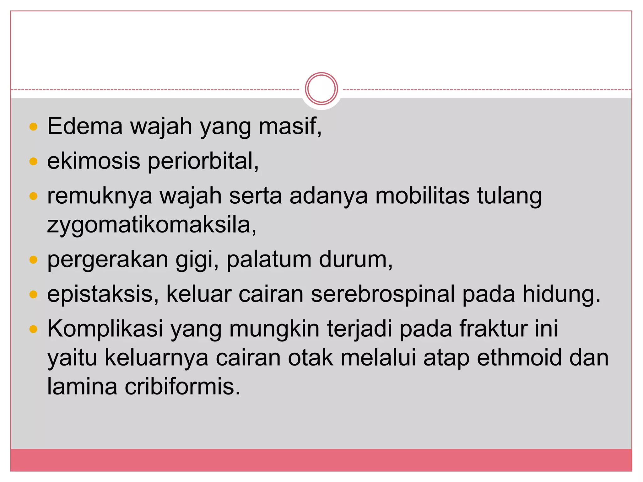 Trauma maksilofasial | PPTX