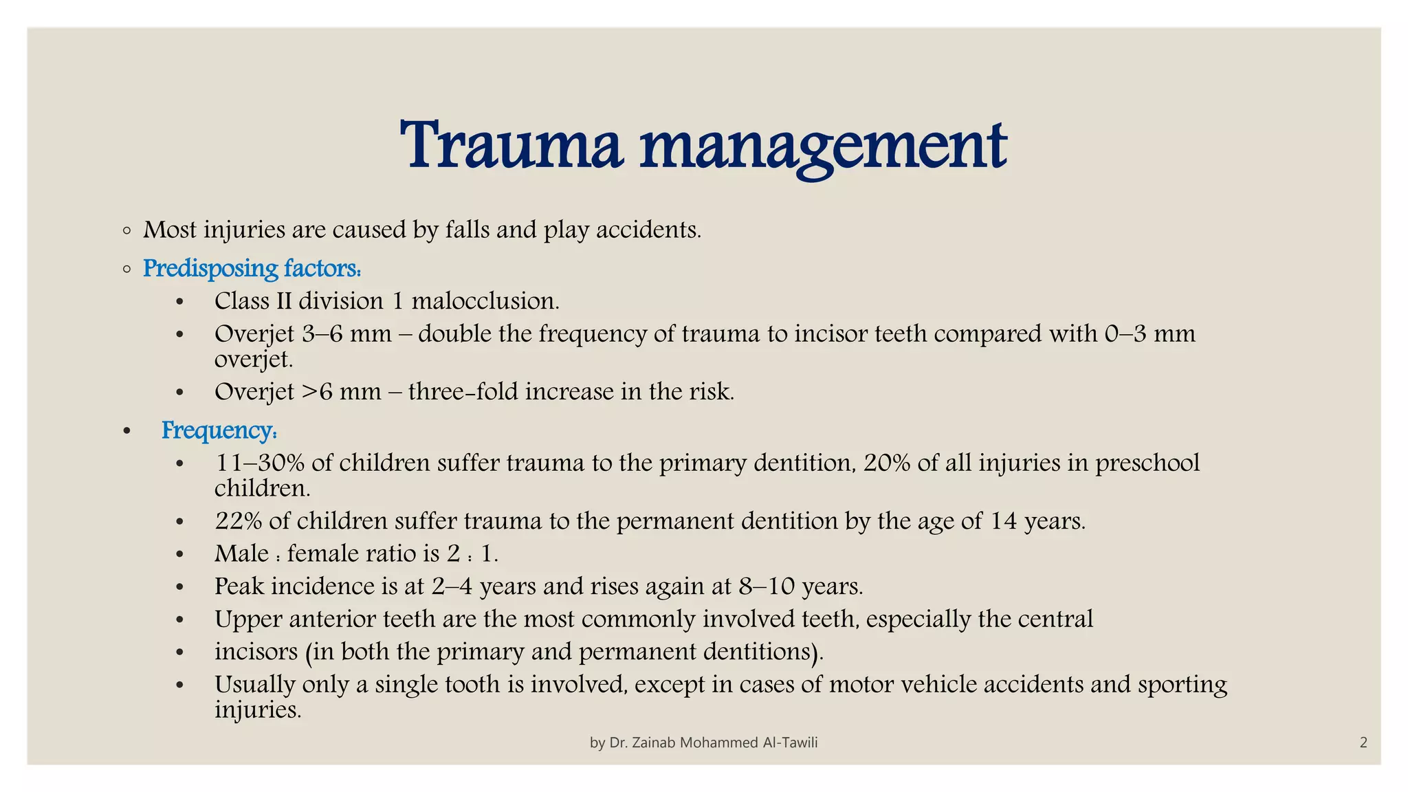 Trauma management | PPTX
