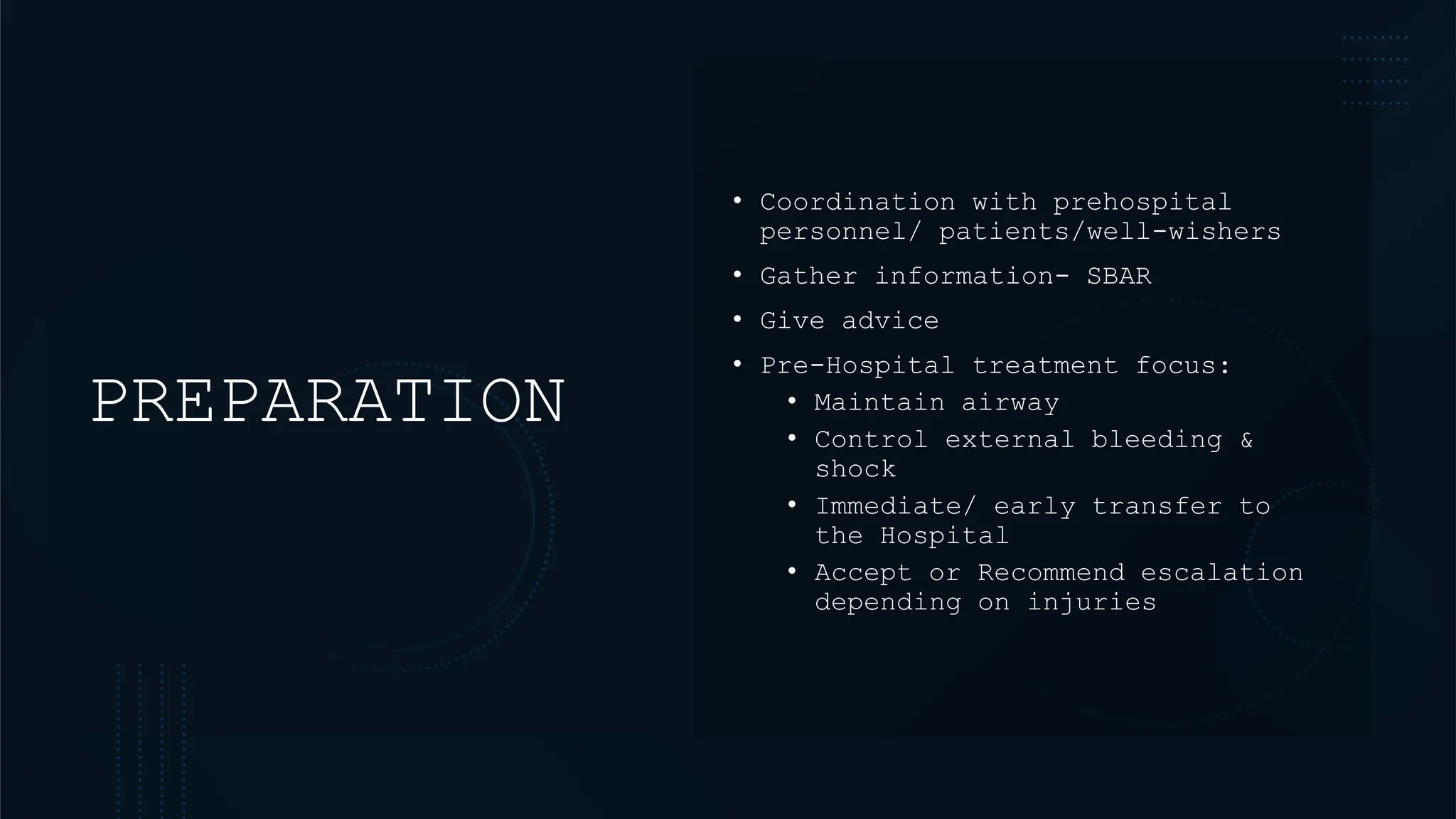 TRAUMA MANAGEMENT IN A MINOR TRAUMA UNIT.pptx