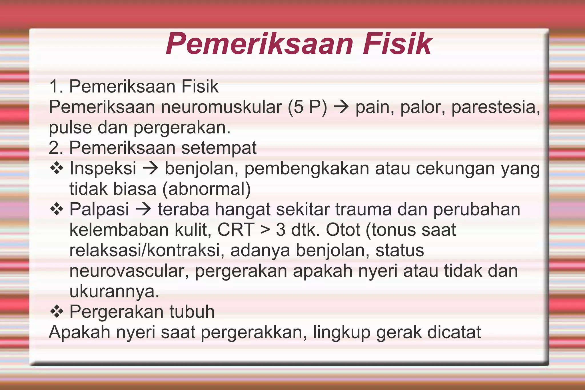 Trauma muskuloskeletal | PPT