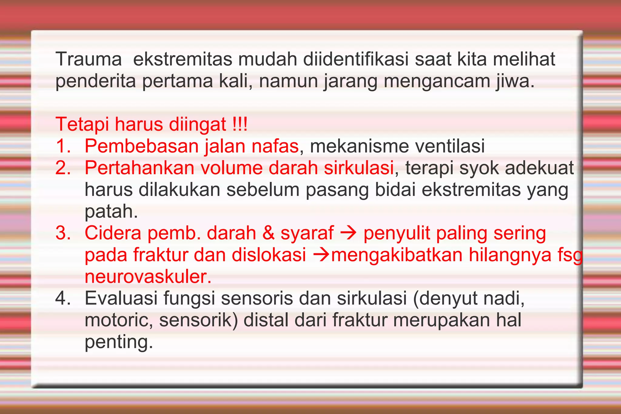 Trauma muskuloskeletal | PPT