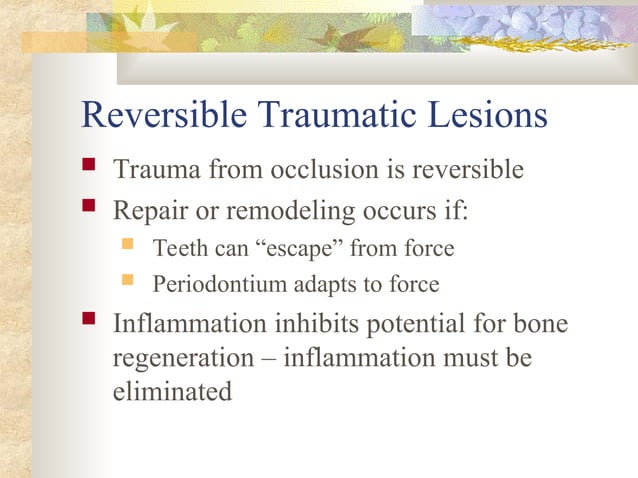 Trauma form Occlusion and pathological migration.ppt