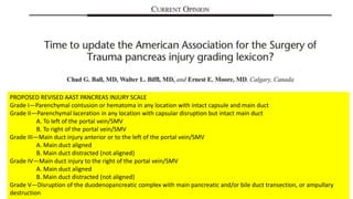 Trauma of PANCREAS | PPTX