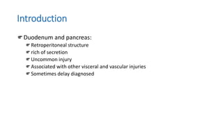 Trauma of PANCREAS | PPTX
