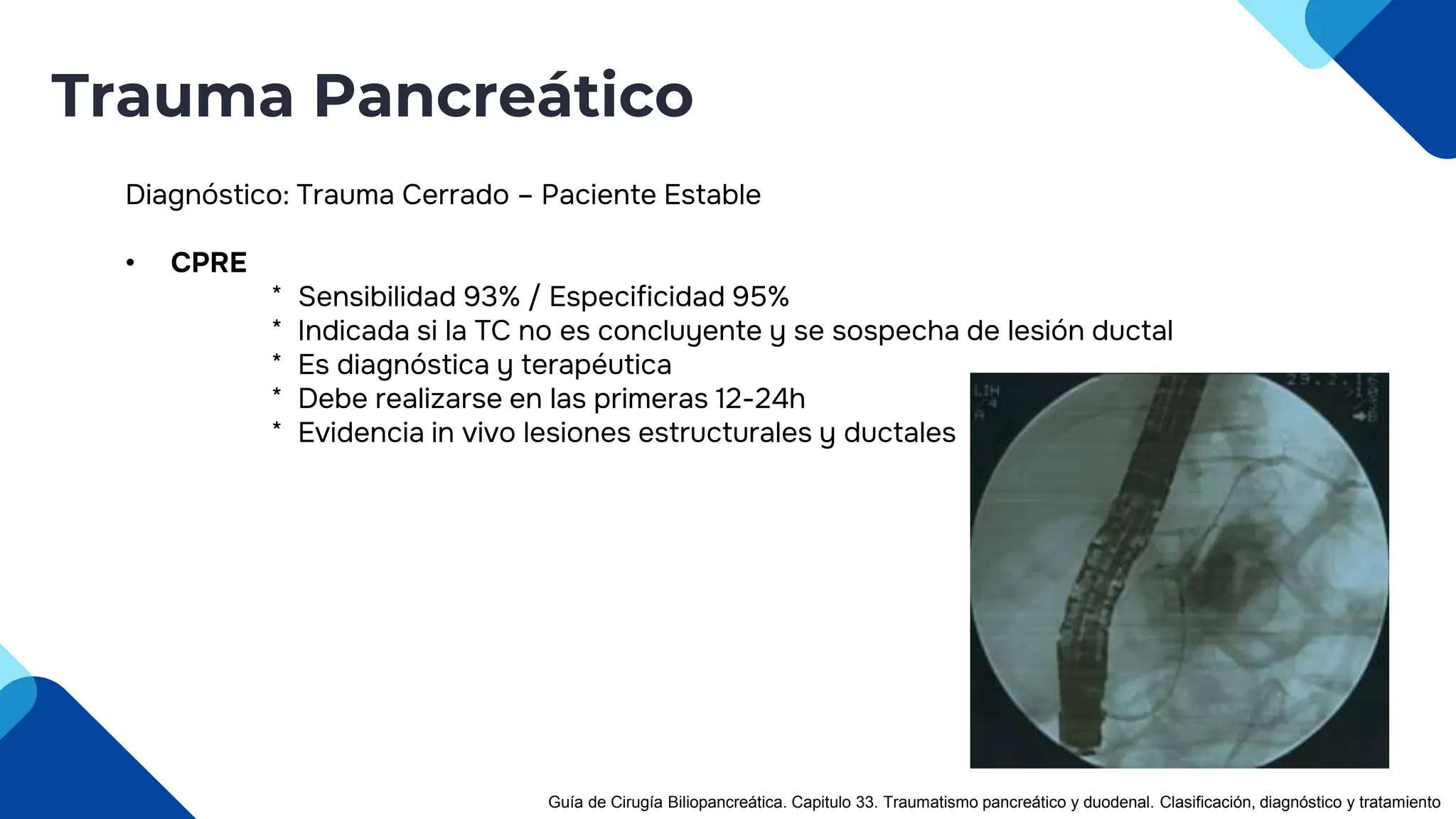 trauma de pancreas segun sociedad mundial | PPTX