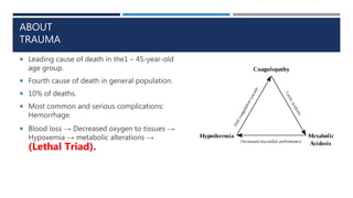 Trauma Patient in the 1st 24 hours.pptx | First Aid | Injuries