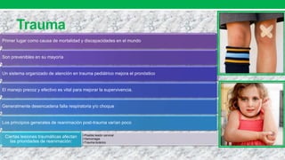 Trauma pediatrico | PPTX