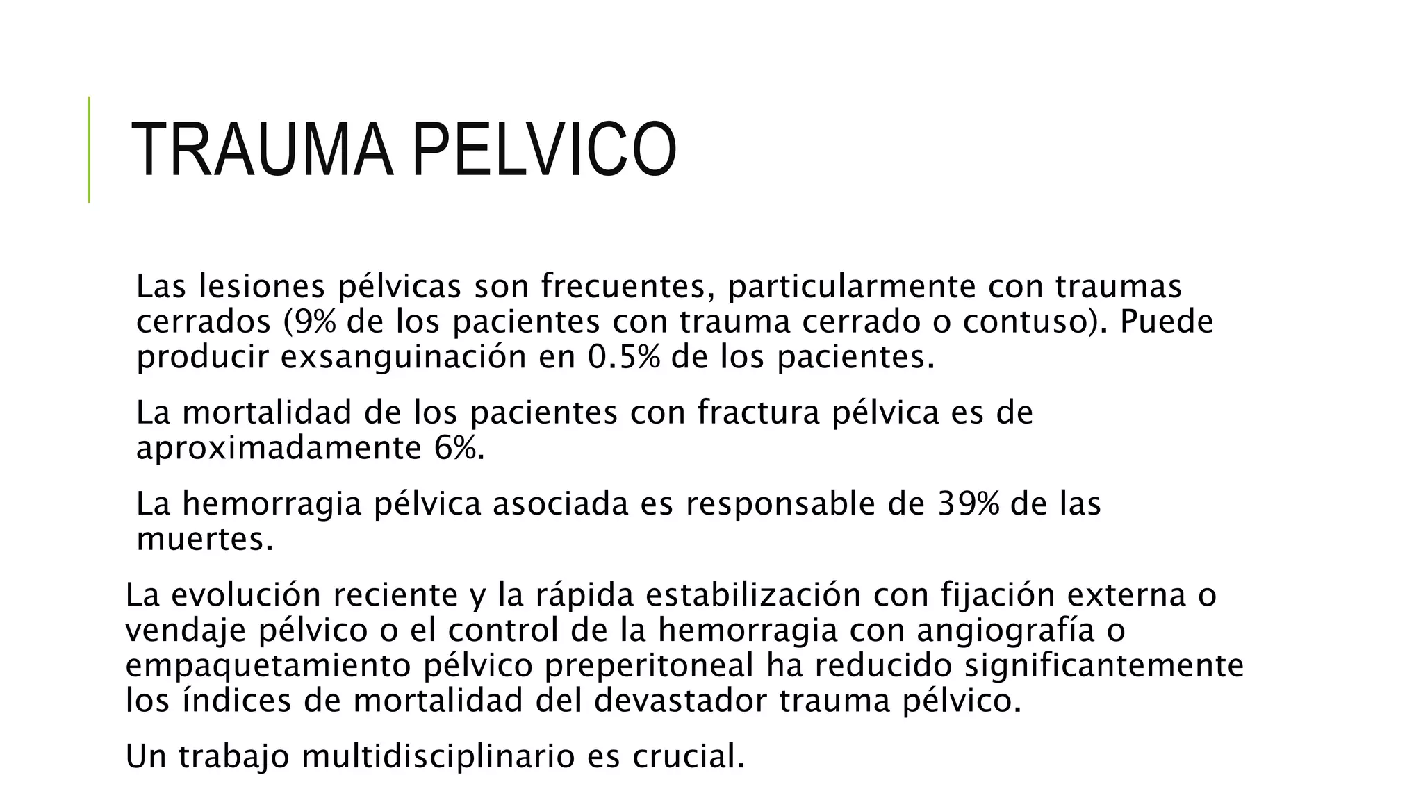 TRAUMA PÉLVICO Y ANORECTAL | PPT